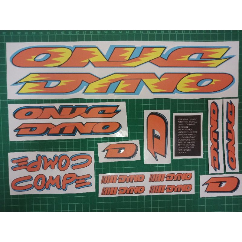 BMX Dyno Compe Decal Transparent Printed Sticker GT Dyno Compe | Shopee ...