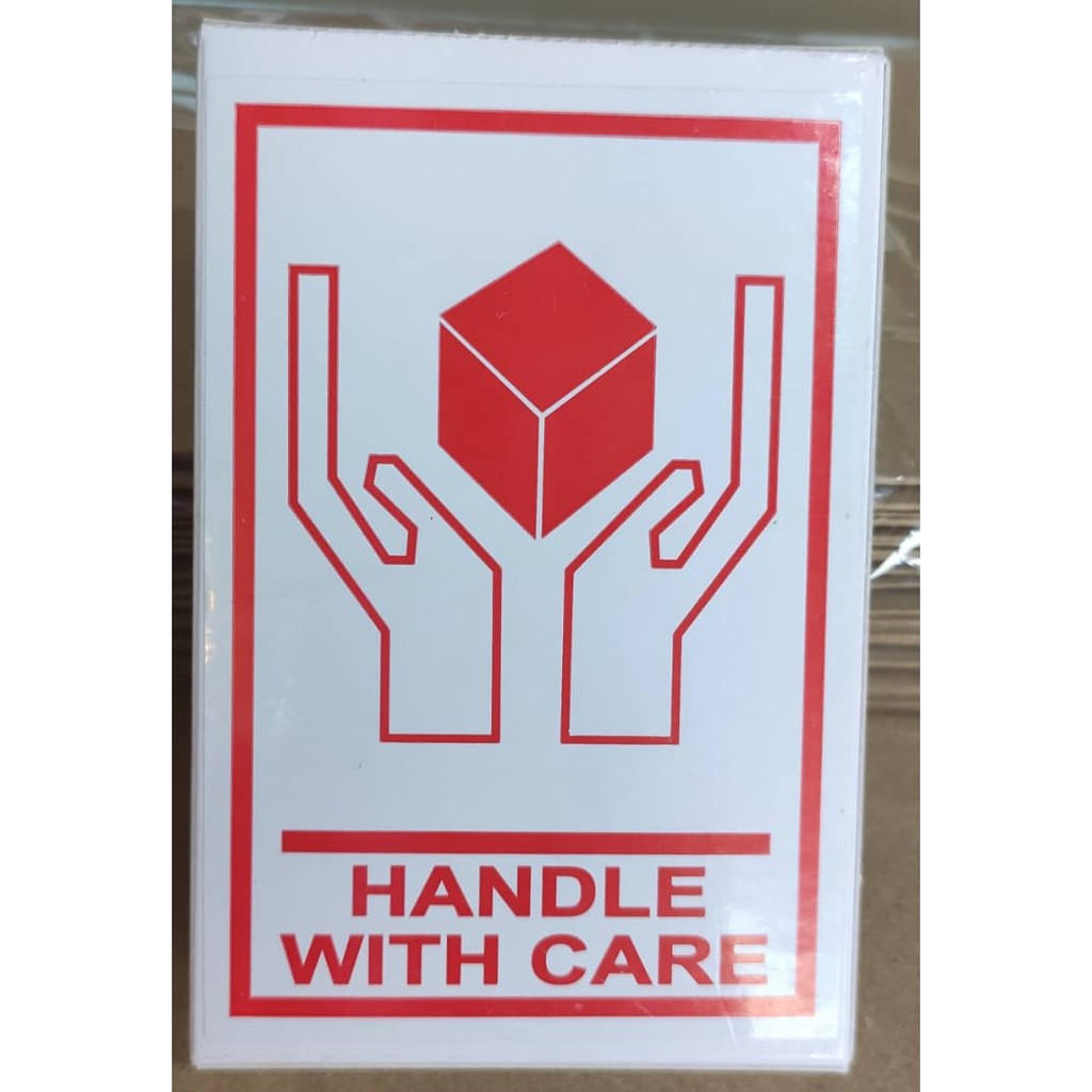 Care Sticker This Side Up Fragile Handle With Care 76mm x 112mm Bundle ...
