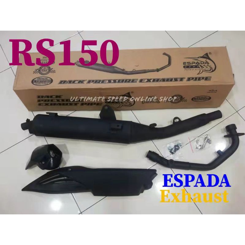 RS150 Exhaust pipe 28mm Espada back pressure espada / Rs150 exhaust espada back pressure Exhaust ...