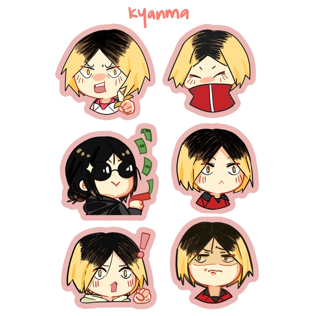 Haikyuu Kenma Sticker Set | Shopee Malaysia