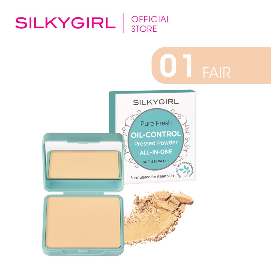 SILKYGIRL Pure Fresh Oil-Control Pressed Powder | Shopee Malaysia