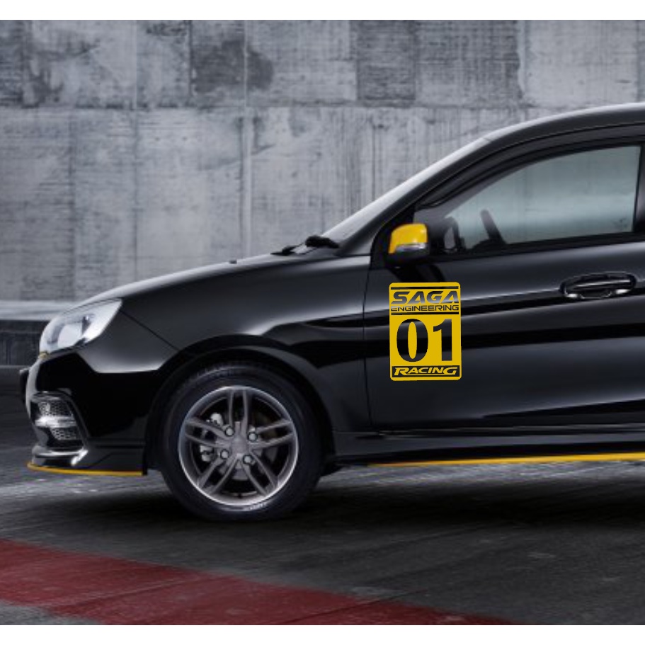 PROTON SAGA SIDE DOOR NUMBER STICKER brand oracal germany | Shopee Malaysia