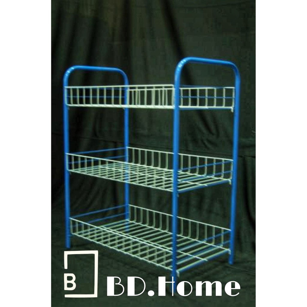 3 Tier Epoxy Dish Rack/ Dish Drainer/ Kitchen Rack/ Multi Rack/ Rak ...