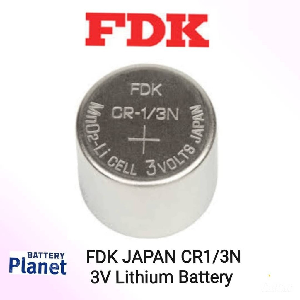 Original FDK JAPAN CR1/3N 3V Lithium Battery1pc READY STOCK - Ship From ...