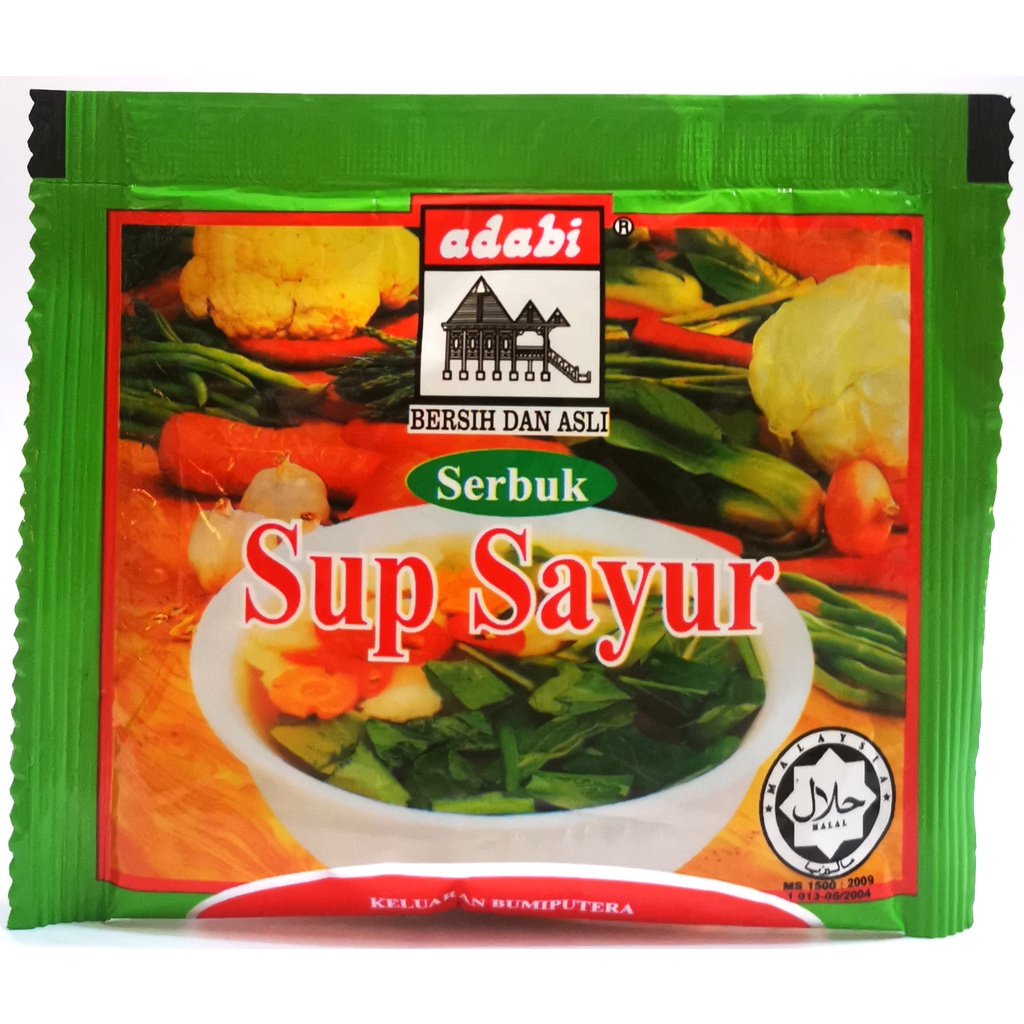 ADABI SERBUK SUP SAYUR 20GM | Shopee Malaysia