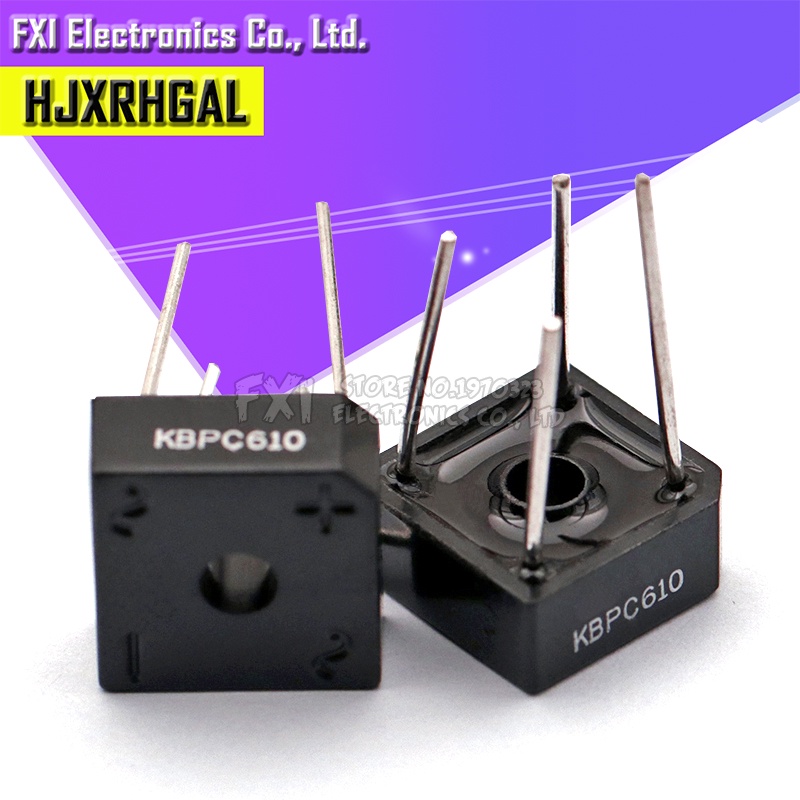 5PCS KBPC610 BR610 DIODE BRIDGE 1000V 6A BR-6 bridge rectifier New ...