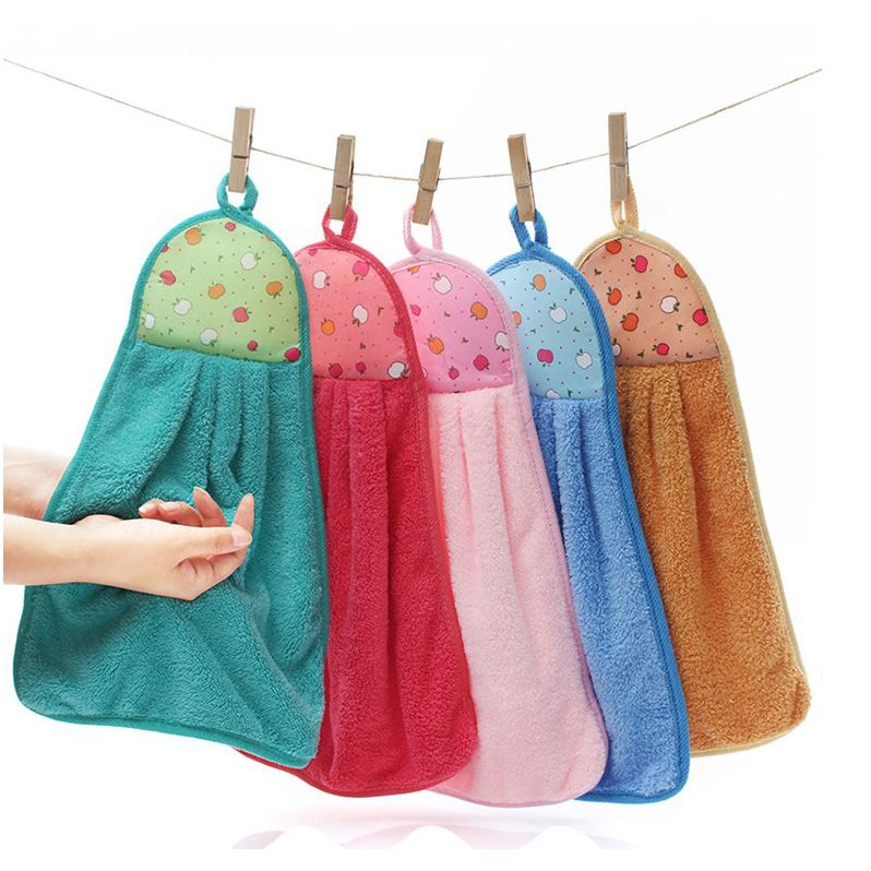 Ready Stock Hanging Soft Anti-skid Kitchen Towel Hand Towel Tuala Dapur ...