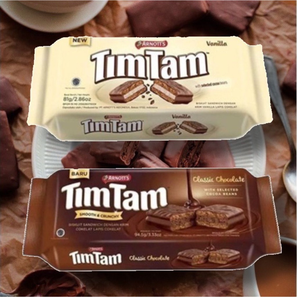 Tim Tam Cookies Flavor Chocolate / Vanilla 81G (HALAL) | Shopee Malaysia