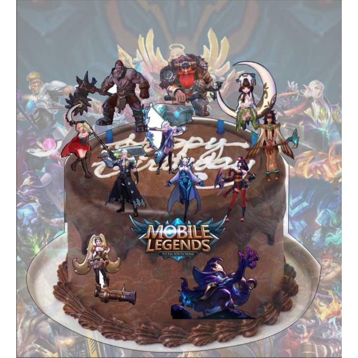 mobile legend pick own hero cake topper (1pc) | Shopee Malaysia