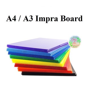 Impra Board A4 / A3 (2 pcs) Polyplast Board / PP Straw Board / Plastic ...