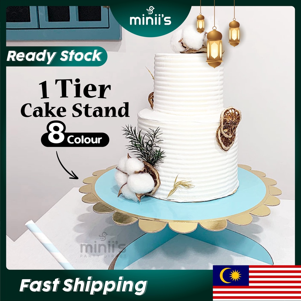 Minii S 1 Layer Paper Cake Stand Disposable Cardboard Cake And Cupcake