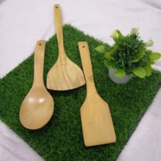 Senduk Kayu / kitchen cooking utensils / Senduk Nasi Kayu / Leper ...