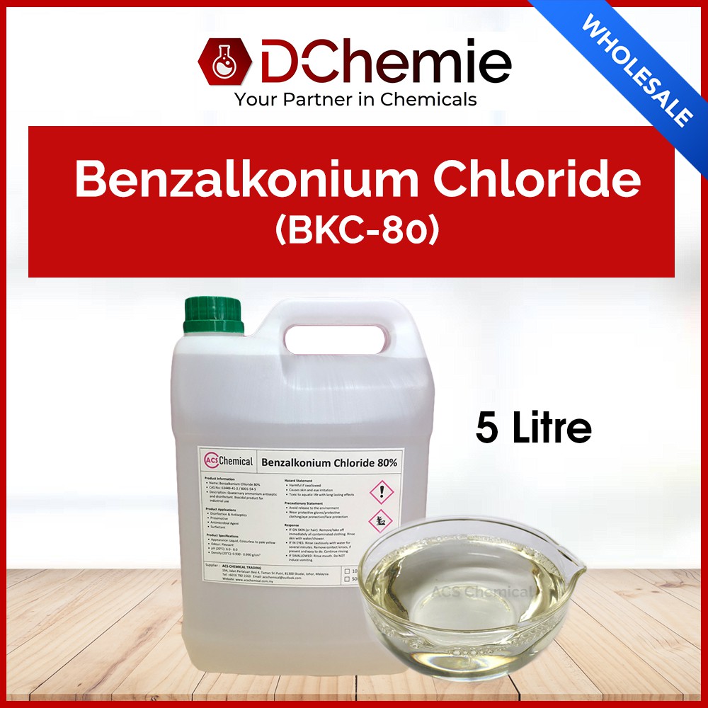 Benzalkonium Chloride BKC-80 [5000mL] Chemical Wholesale & Online Store Ready Stock | Shopee ...