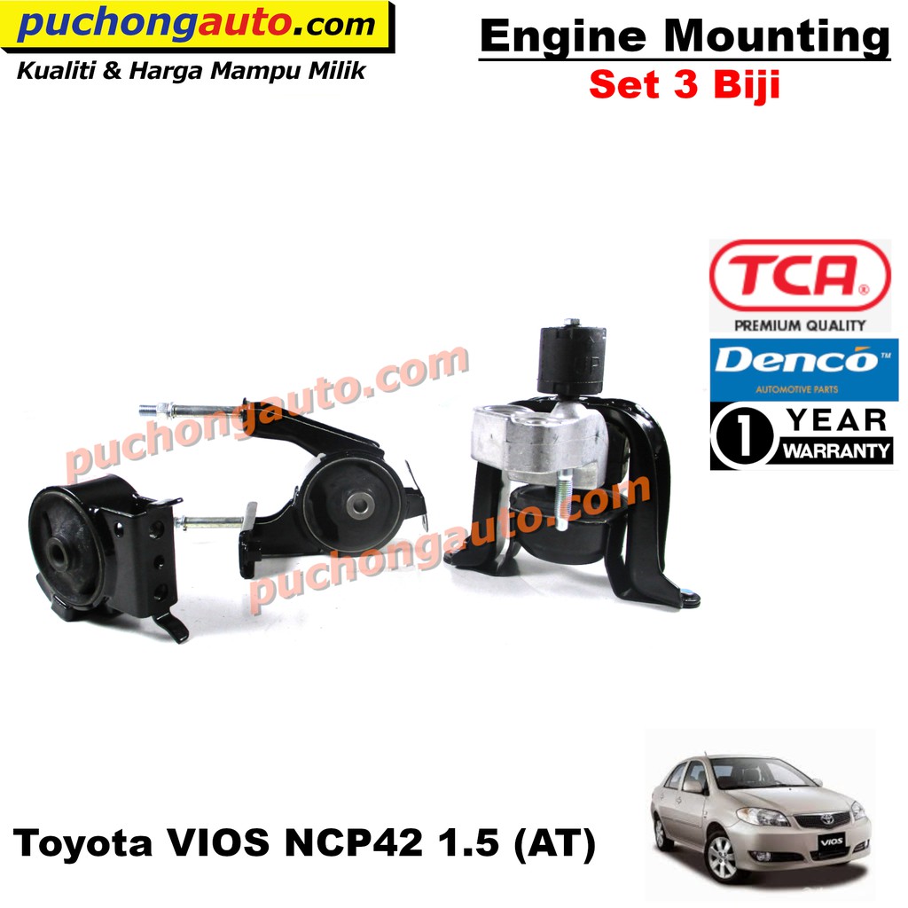Engine Mounting SET - Toyota VIOS NCP42 NCP93 NCP150 1.5 AUTO ...