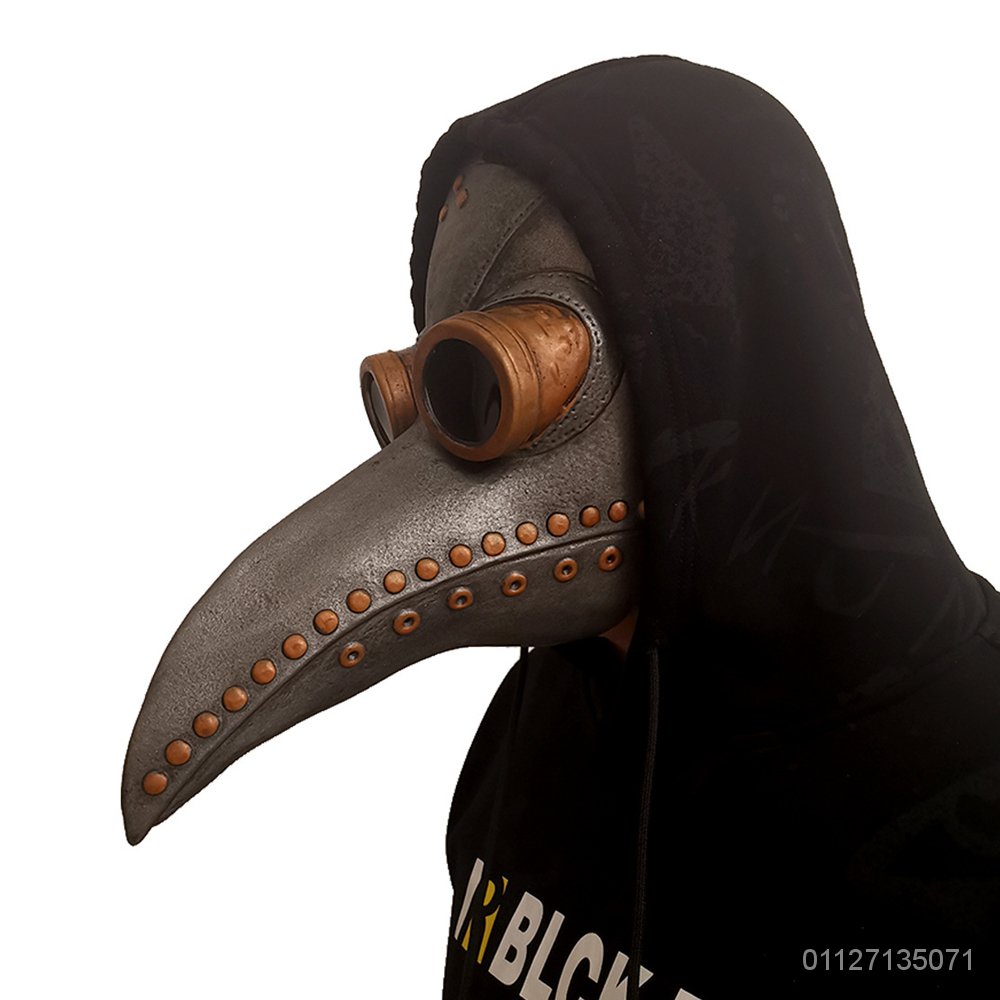 MaskPlague Doctor Crow Mouth Beak Doctor Mask Steampunk Mouth Black and ...