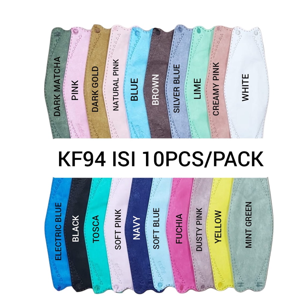 Kf94 4PLY MASK / MOUSON MASK KF94 KOREA 4 PLY Many Colors | Shopee Malaysia