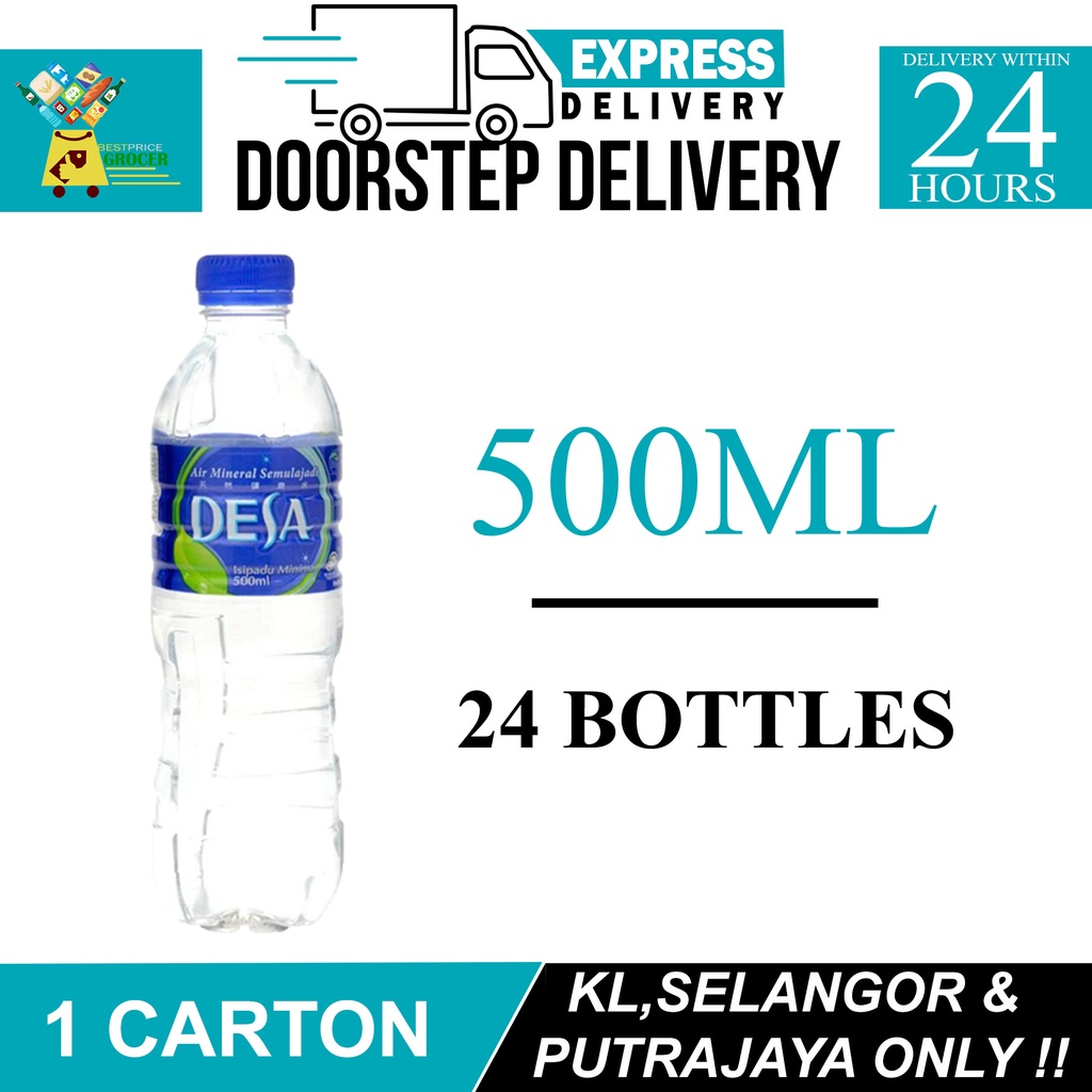 DESA NATURAL MINERAL WATER - 500ML X 24 BOTTLES (24 BOTTLES) | Shopee Malaysia