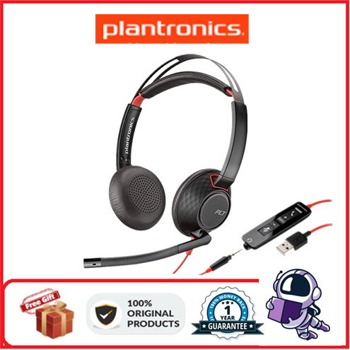 Plantronics Blackwire C5220/C5210 Wired Noise Cancelling Headset 3.5MM ...