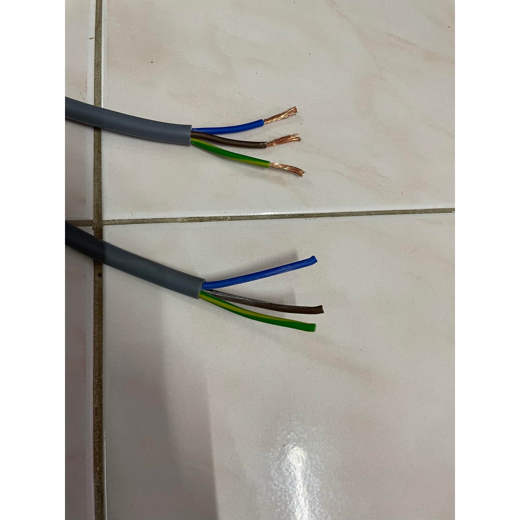 Fajar Copper 3 Core Per Feet Pvc Flexible Cable Heavy Duty Wiring Plug ...