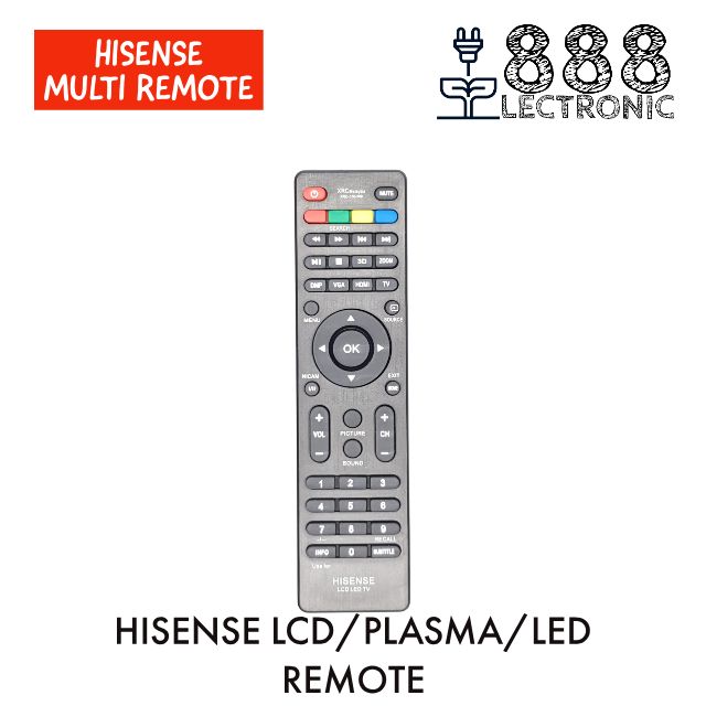 HISENSE LED, LCD, TV PLASMA REMOTE CONTROL | Shopee Malaysia