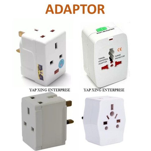 3 Way Adaptor With Neon light / 3 Way Multi Adaptor / All In One ...