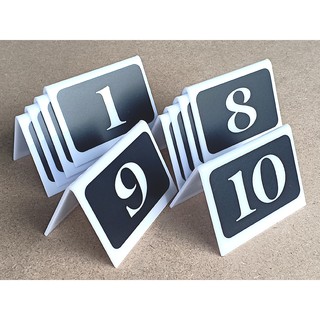 Table Numbering, Tanda Nombor Meja, Number Stand Plate 号码牌 | Shopee ...