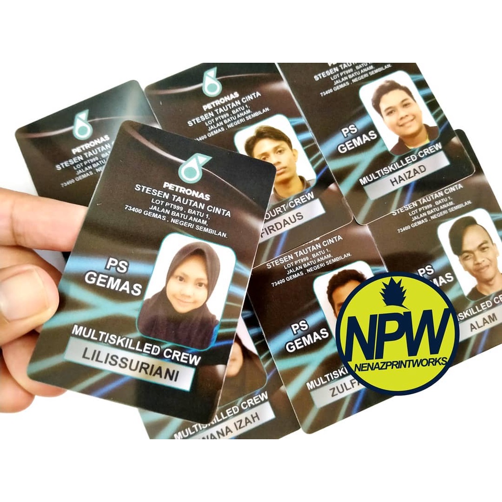 Kad ID / ID Card / ID Pass / Member Card / Kad Ahli / PVC Card | Shopee ...