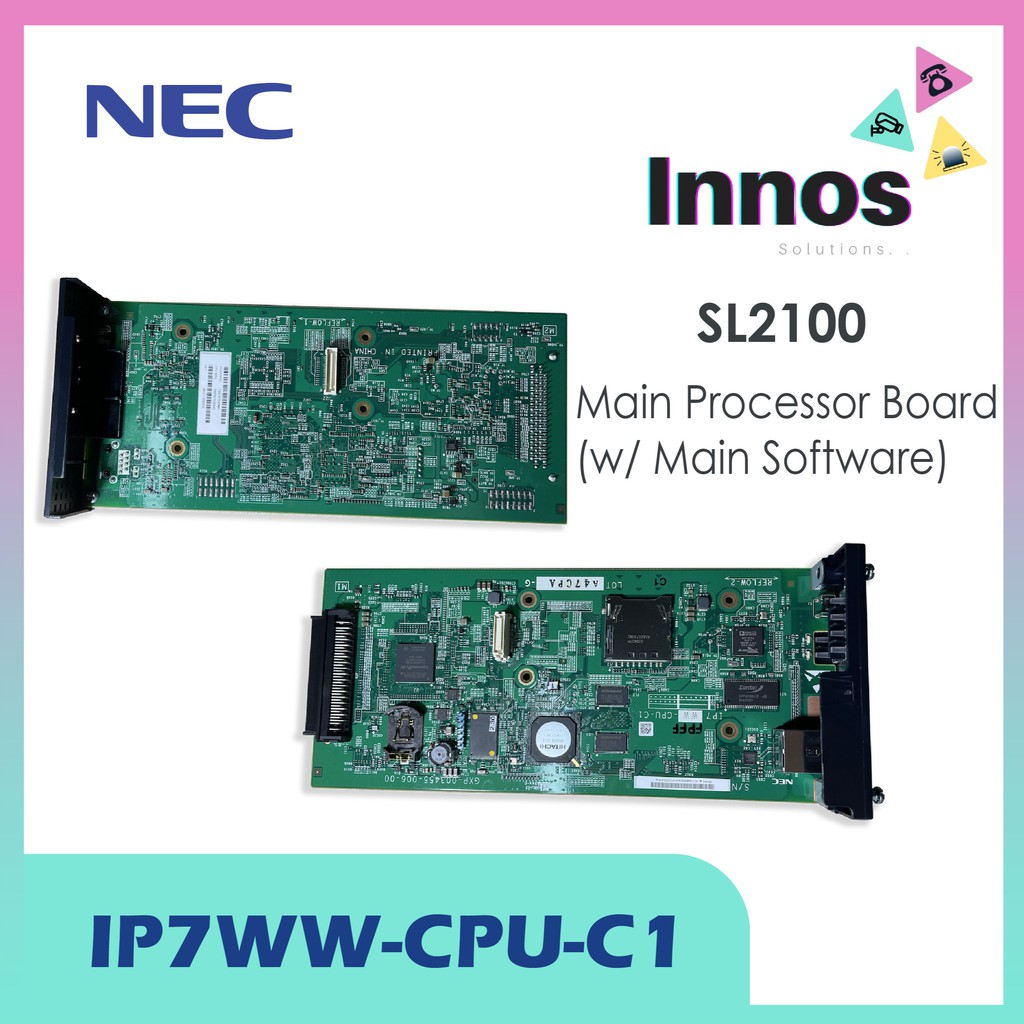 NEC IP7WW-CPU-C1 SL2100 MAIN PROCESSOR BOARD WITH (MAIN SOFTWARE ...