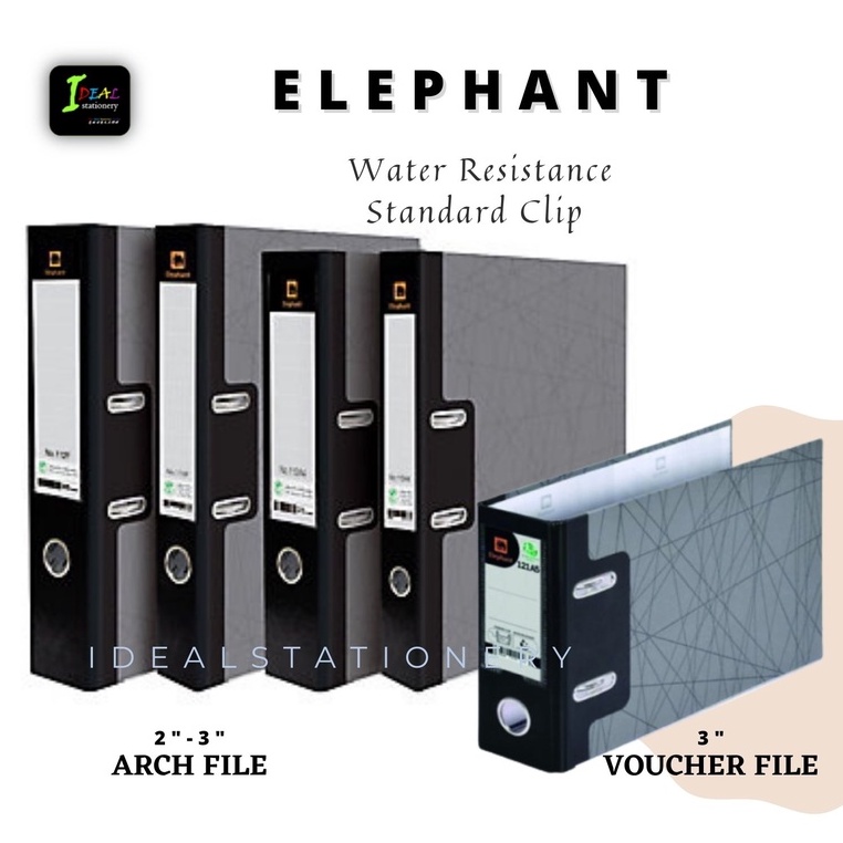 Elephant Premium Quality 2"/3" Lever Arch File (SET OF 2) | Shopee Malaysia