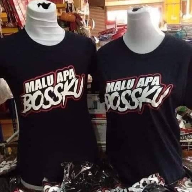 Baju tshirt 5 helai "malu apa bossku viral ‼️ | Shopee Malaysia