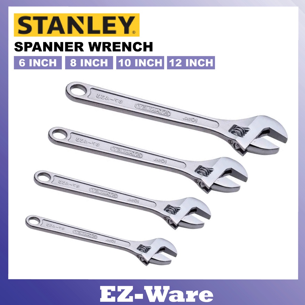 Stanley adjustable spanner wrench 6" - 12" spanar adjustable spanner ...