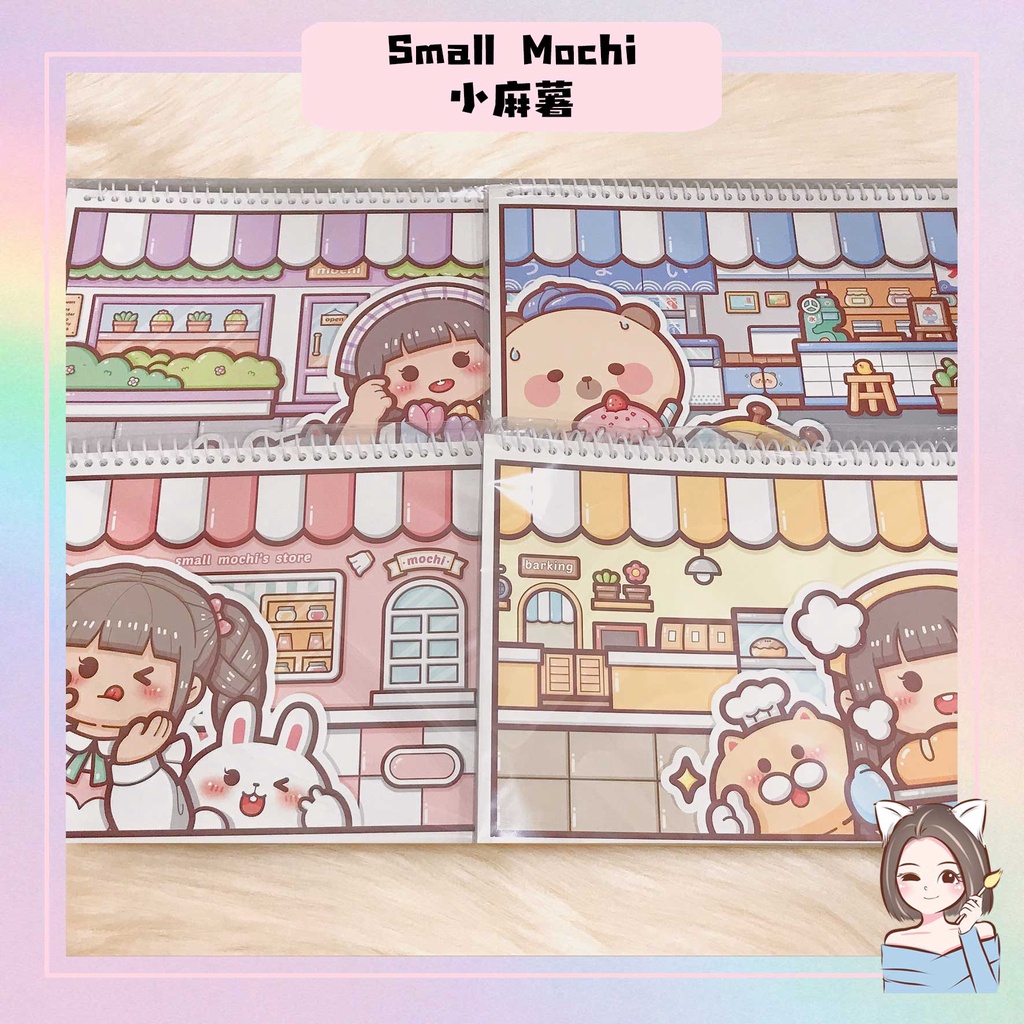 Duga Small Mochi A4 Size Double Side Release Paper Book Sticker ...