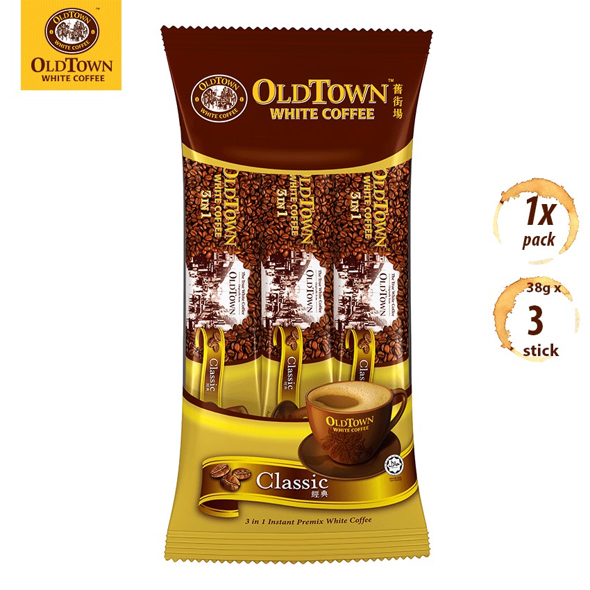 OLDTOWN White Coffee 3-in-1 Instant Premix White Coffee Convenient Pack ...