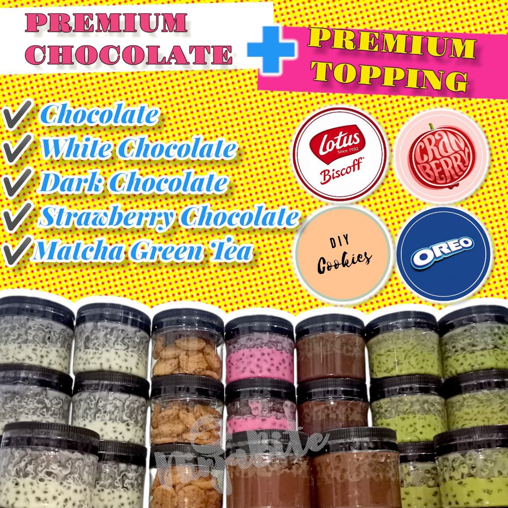 BATCH 1:Chocojar Premium FREE Topping Premium. Tanpa Sticker Jenama ...