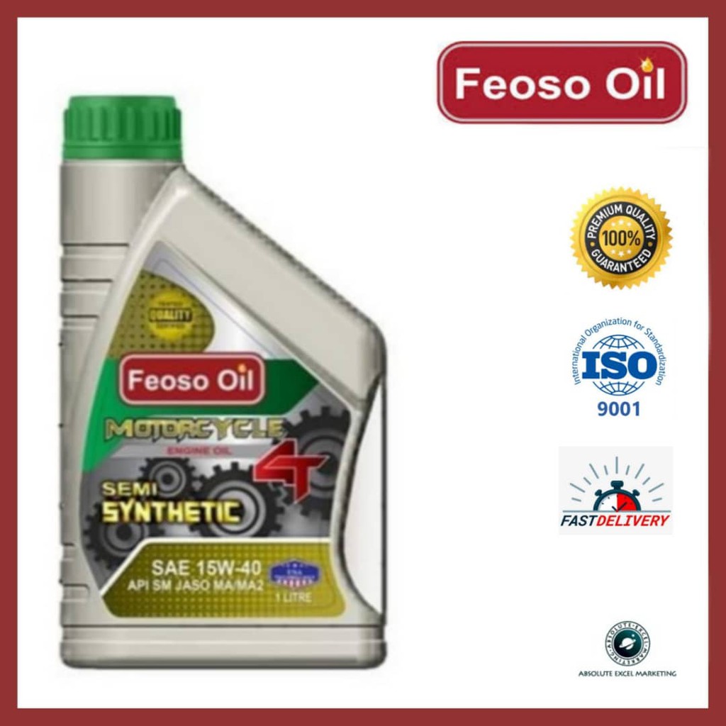 FEOSO OIL Semi Synthetic 4T Motorcycle Engine Oil/Semi Synthetic 4T ...