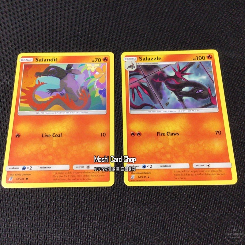 Pokemon TCG-Singles-Salandit+Salazzle Evolution Set | Shopee Malaysia