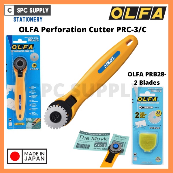 OLFA Perforation Cutter PRC-3/C,OLFA PRB28-2 Blades 2-piece 28mm For Model PRC-3/C RTY-1G / RTY ...