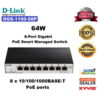 D-LINK DGS-1100-05 / DGS-1100-08 8-Port / DGS-1100-08P 8-Port Gigabit ...