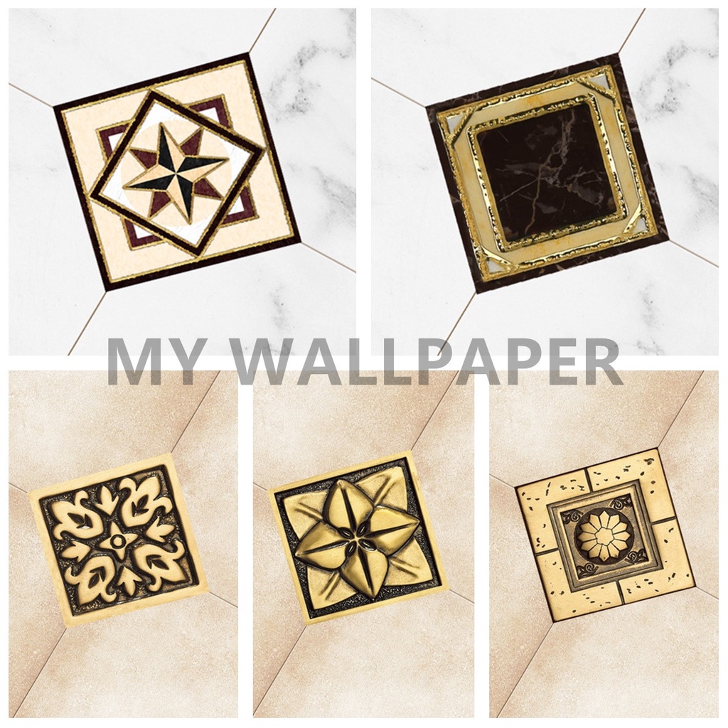 FLOOR TILE STICKER【RETRO】PELEKAT JUBIN LANTAI HIASAN RUMAH FASHION HOME ...