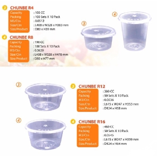 [READY STOCK] Tupperware plastic bulat kecil-besar / Microwave Clear ...