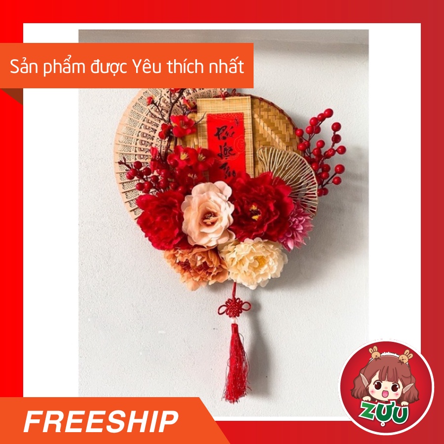 Tet Decorative Designed Fan Chestnut Design CNY | Shopee Malaysia