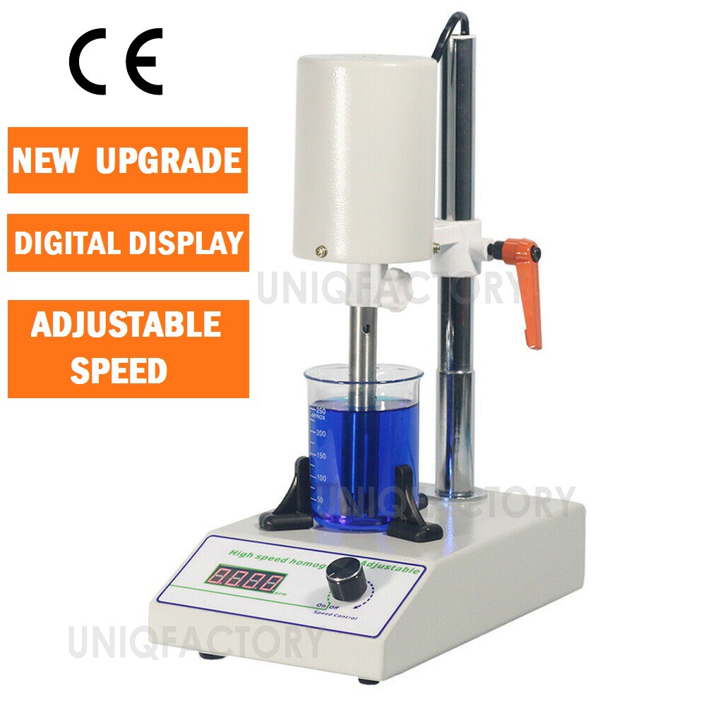 NEW Digital Adjustable High Speed Homogenizer Lab Disperser Emulsifier ... NEW Digital Adjustable High Speed Homogenizer Lab Disperser Emulsifier ...