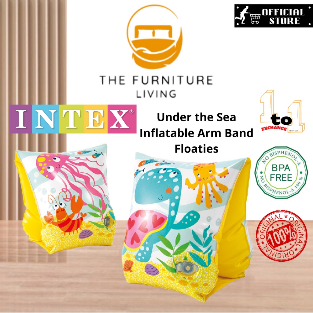 INTEX Under the Sea Inflatable Arm Band Floaties IT56666 | Shopee Malaysia