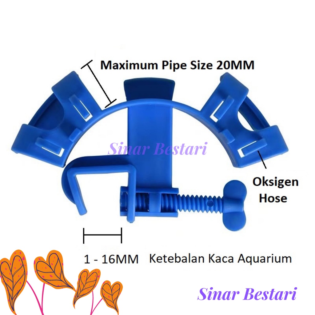 Quality Aquarium Water Pipe Clamp Clip Filtration Hose Holder Filter ...