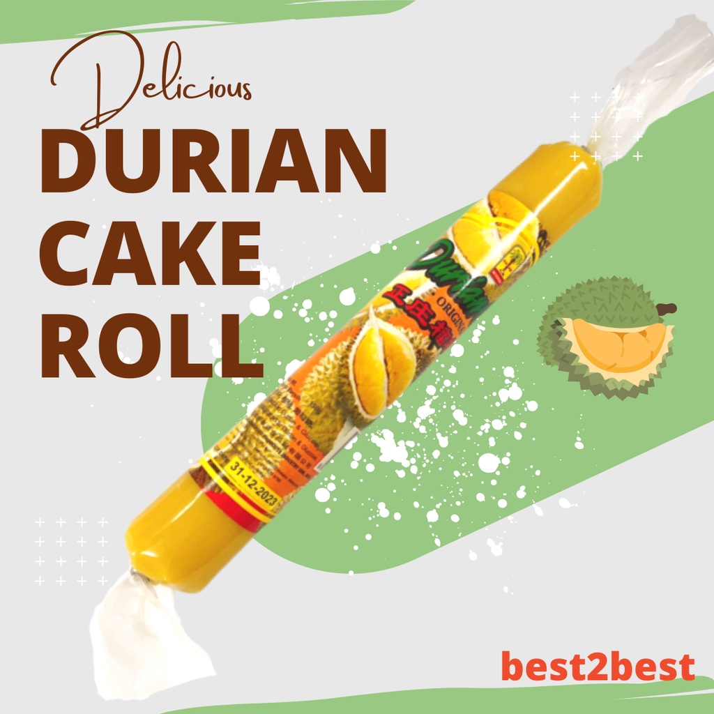 Melaka Lempok Durian Original Traditional Pure Durian Cake Roll Durian ...