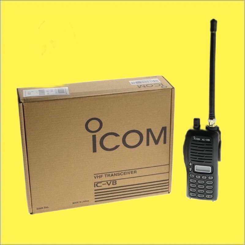 Icom IC-V8 VHF High Power Walkie Talkie Ham Radio Transceiver | Shopee ...