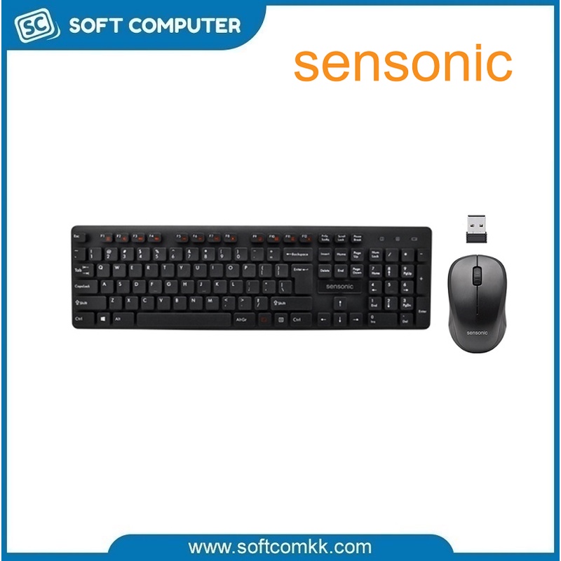 Sensonic UX4000 Wireless Keyboard & Optical Mouse for PC/Computer ...