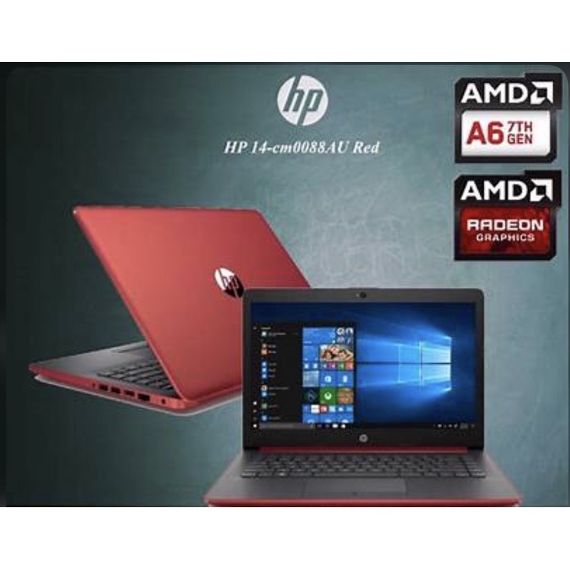 HP Laptop 7Th Gen #AMD A6-9225 @ Radeon R4 #Ram 8Gb #SSD 256Gb #Windows ...