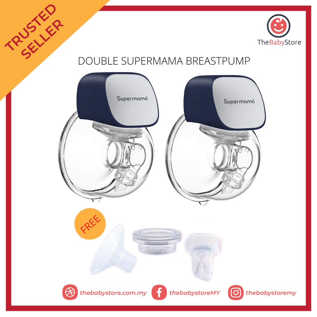 ORIGINAL SUPERMAMA LAB AIR BREASTPUMP-DOUBLE | Shopee Malaysia