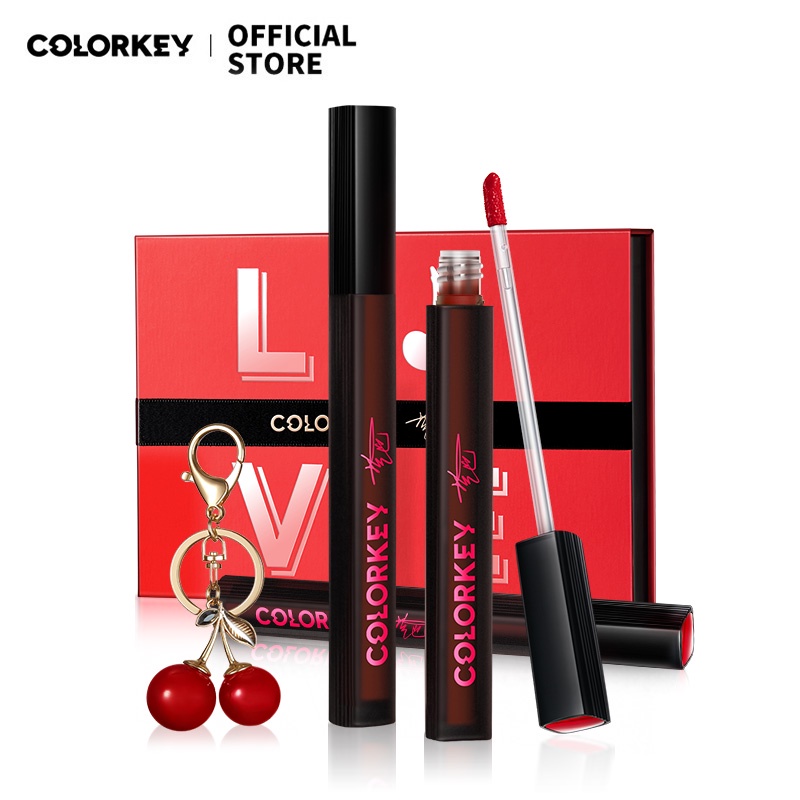 Colorkey Mini Lip Gloss Pink Series Gift Set Velvet &Watery Liquid ...